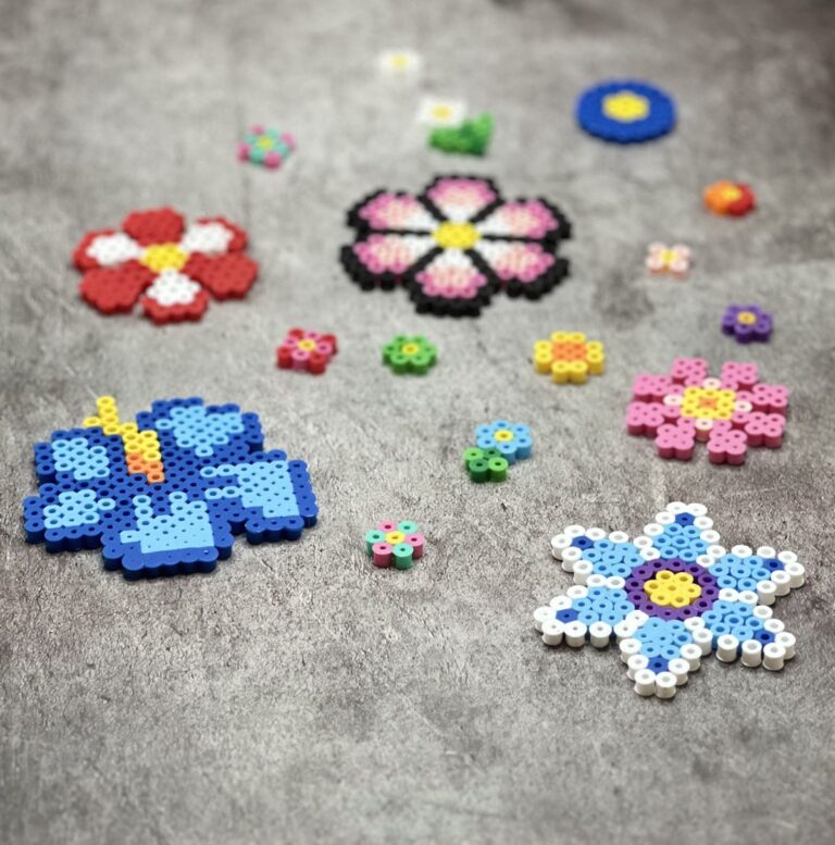 🌸 Blumen aus Bügelperlen basteln - Homemadery