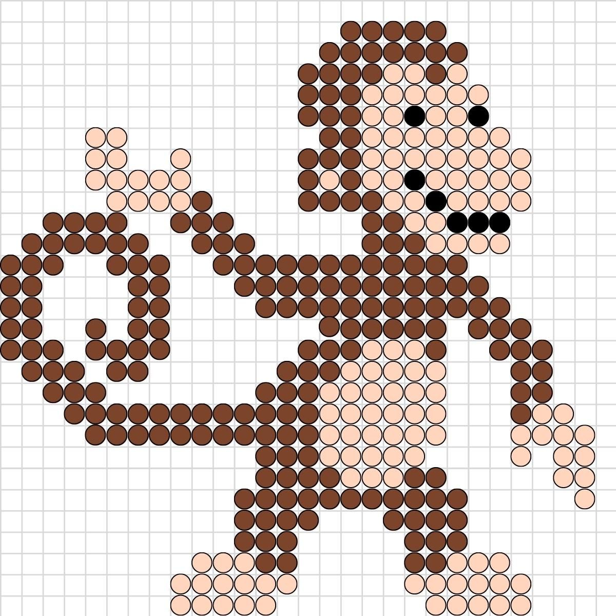 🐒 Affe mit Bügelperlen basteln - Homemadery