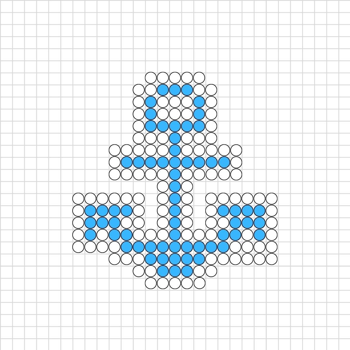 ⚓ Anker aus Bügelperlen basteln - Homemadery