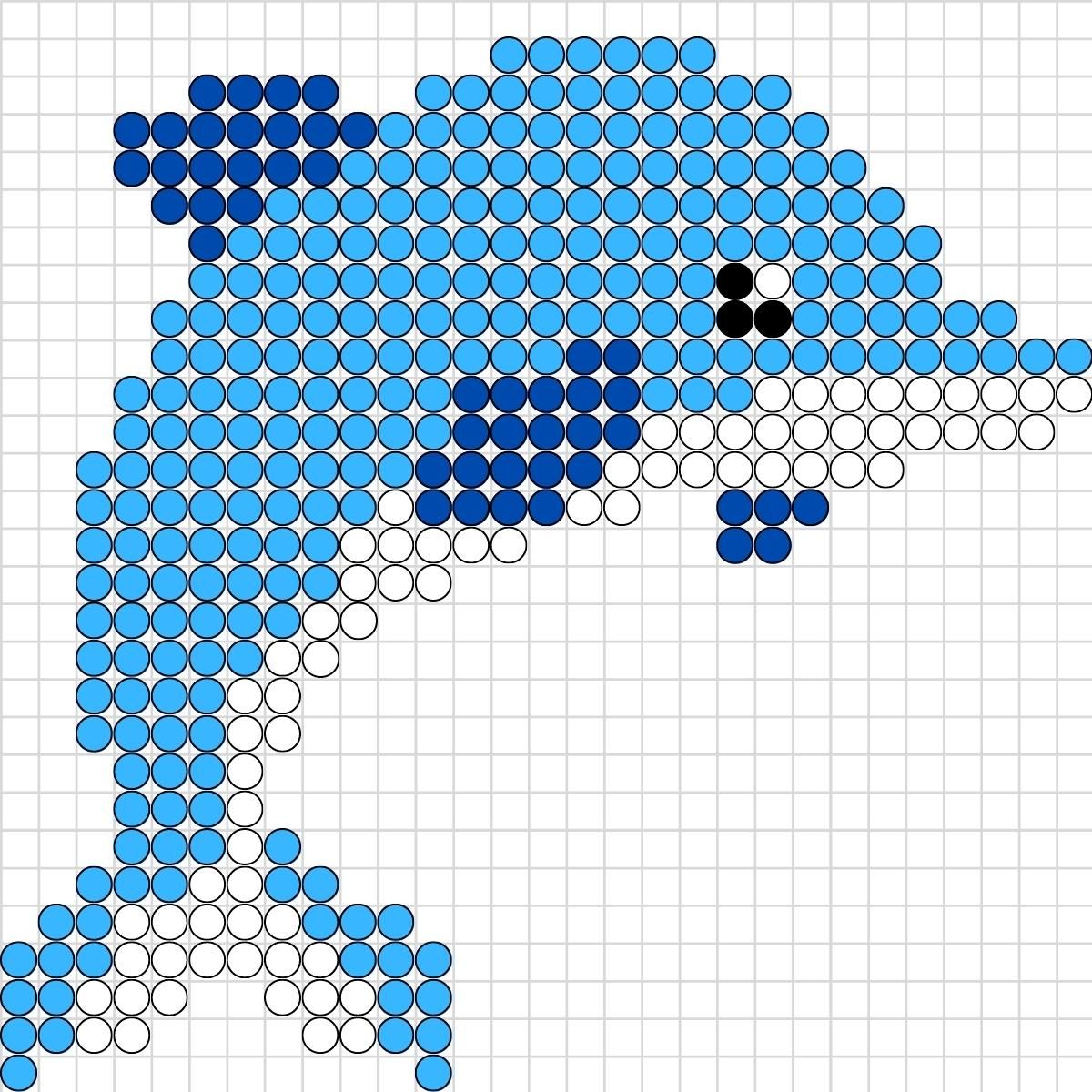 🐬 Delfin aus Bügelperlen basteln - Homemadery