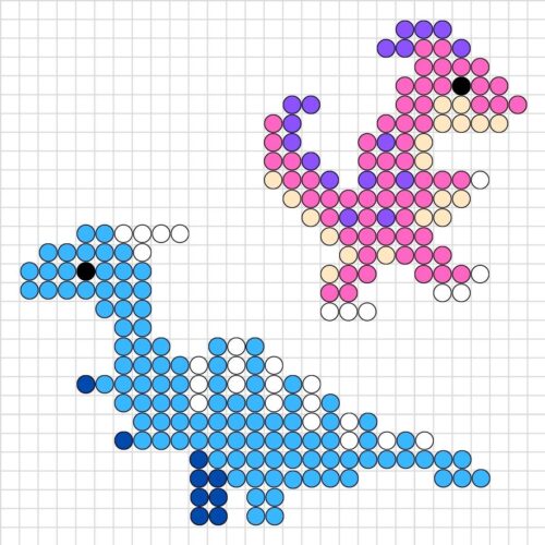 Bugelperlen Vorlagen Dino Kostenlos