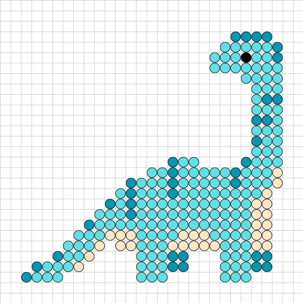 🦕 Dinosaurier aus Bügelperlen basteln - Homemadery