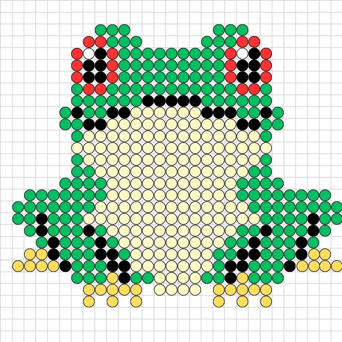 🐸 Frosch aus Bügelperlen basteln - Homemadery