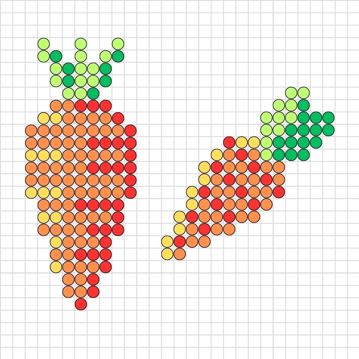 Karotte mit Bügelperlen basteln - Homemadery