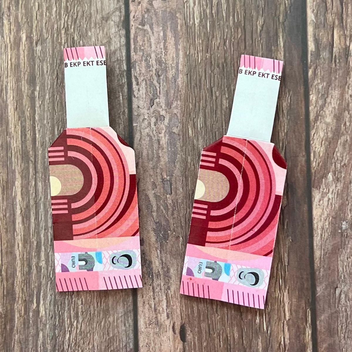 Geldscheine falten: Flasche - Homemadery