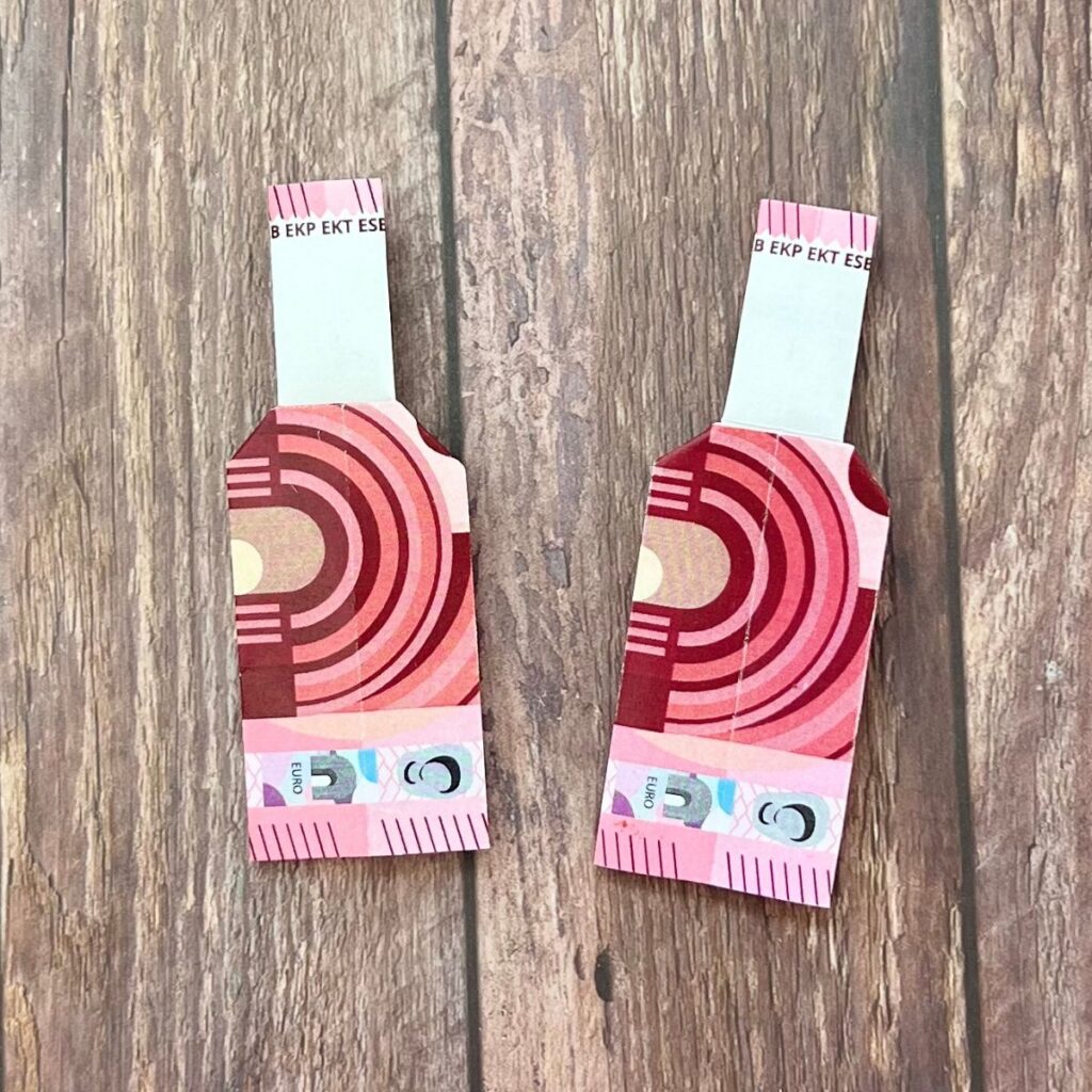 Geldscheine falten: Flasche - Homemadery