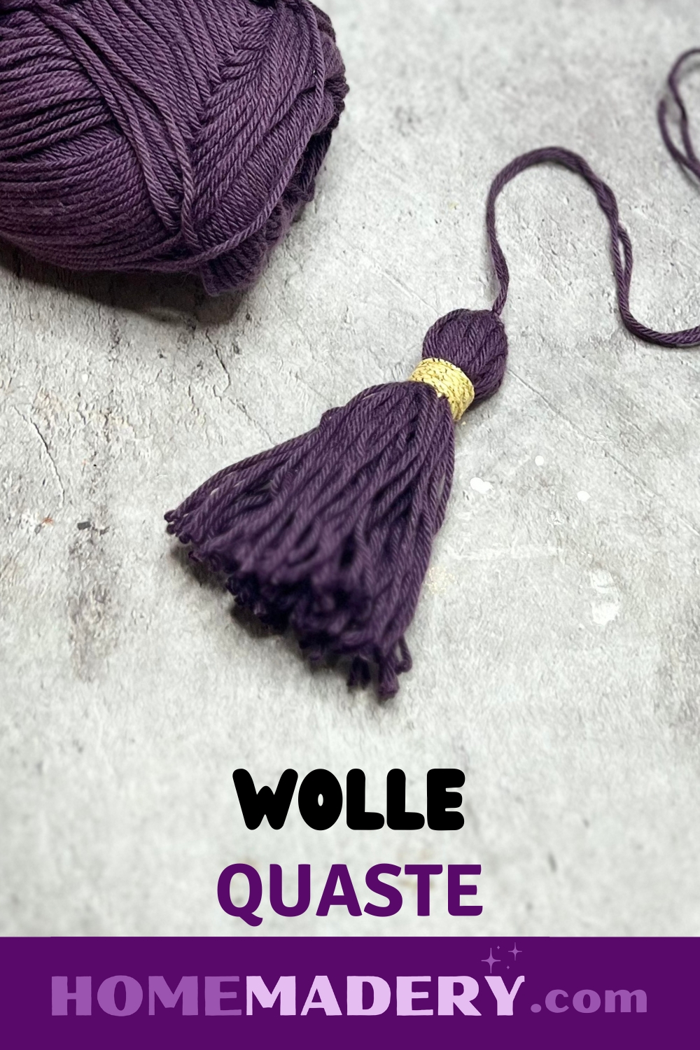 Anleitung zum Quasten basteln - Homemadery
